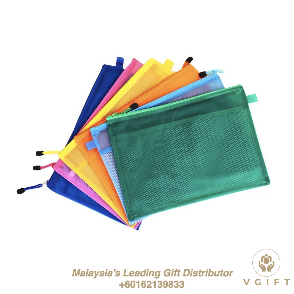 12pcs A3 A4 A5 A6 2 LAYER Document Bag Zipper File Pocket Storage Organizer School zip file Shopee Malaysia
