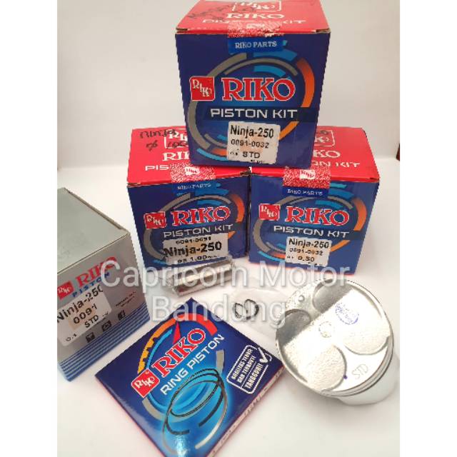 Piston Kit NINJA 250 NINJA250 RIKO SET oversize STD 50 100 | Shopee Malaysia