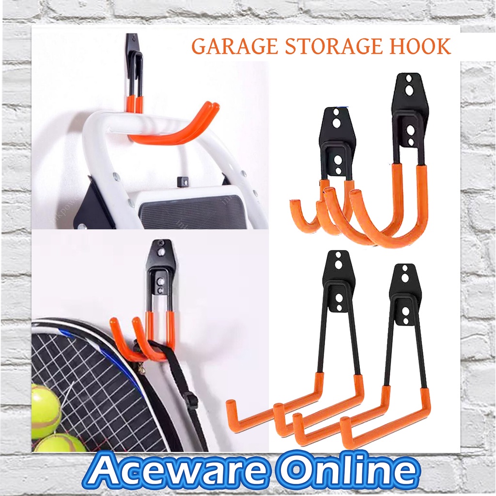GARAGE STORAGE HOOK Wall Hook Hanger Rack Bicycle Hook Garage Organizer ...