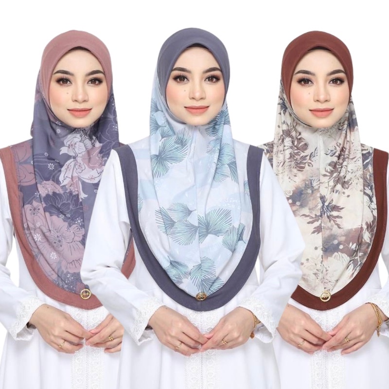 Tudung Sarung Printed Lebaran | Shopee Malaysia