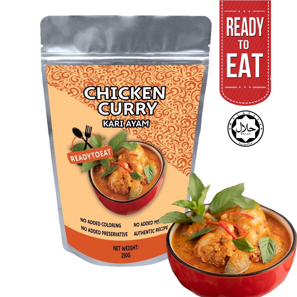 Pasti Halal Kari Ayam Curry Chicken Ready to eat meal , travel instant ...