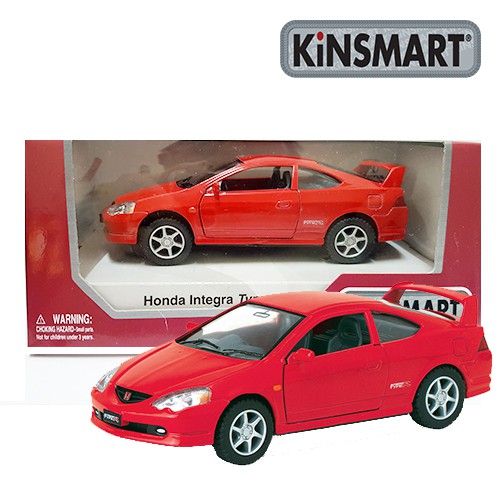 Kinsmart Die-cast Honda Integra Type R Car Metal Red Model Collection 1 ...