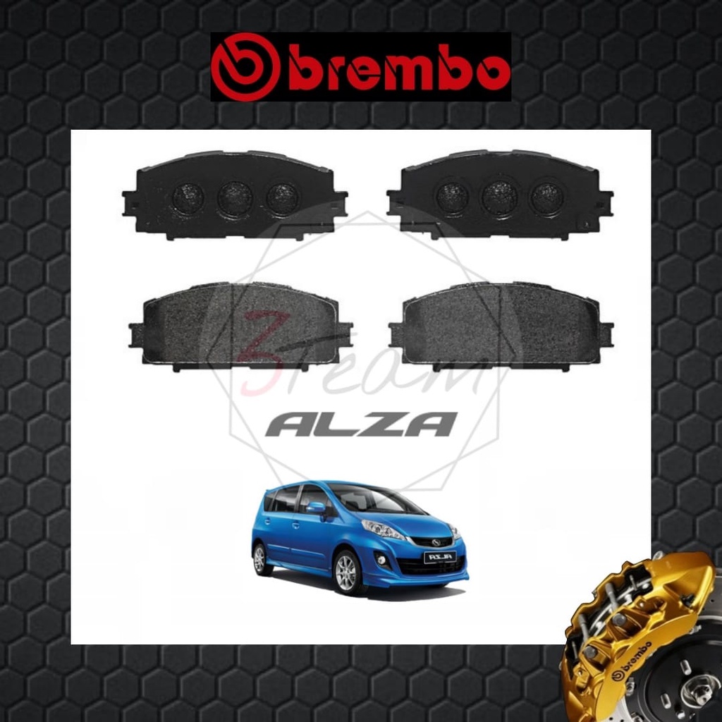 BREMBO Front Brake Pads - Perodua Alza (facelift model) | Shopee Malaysia