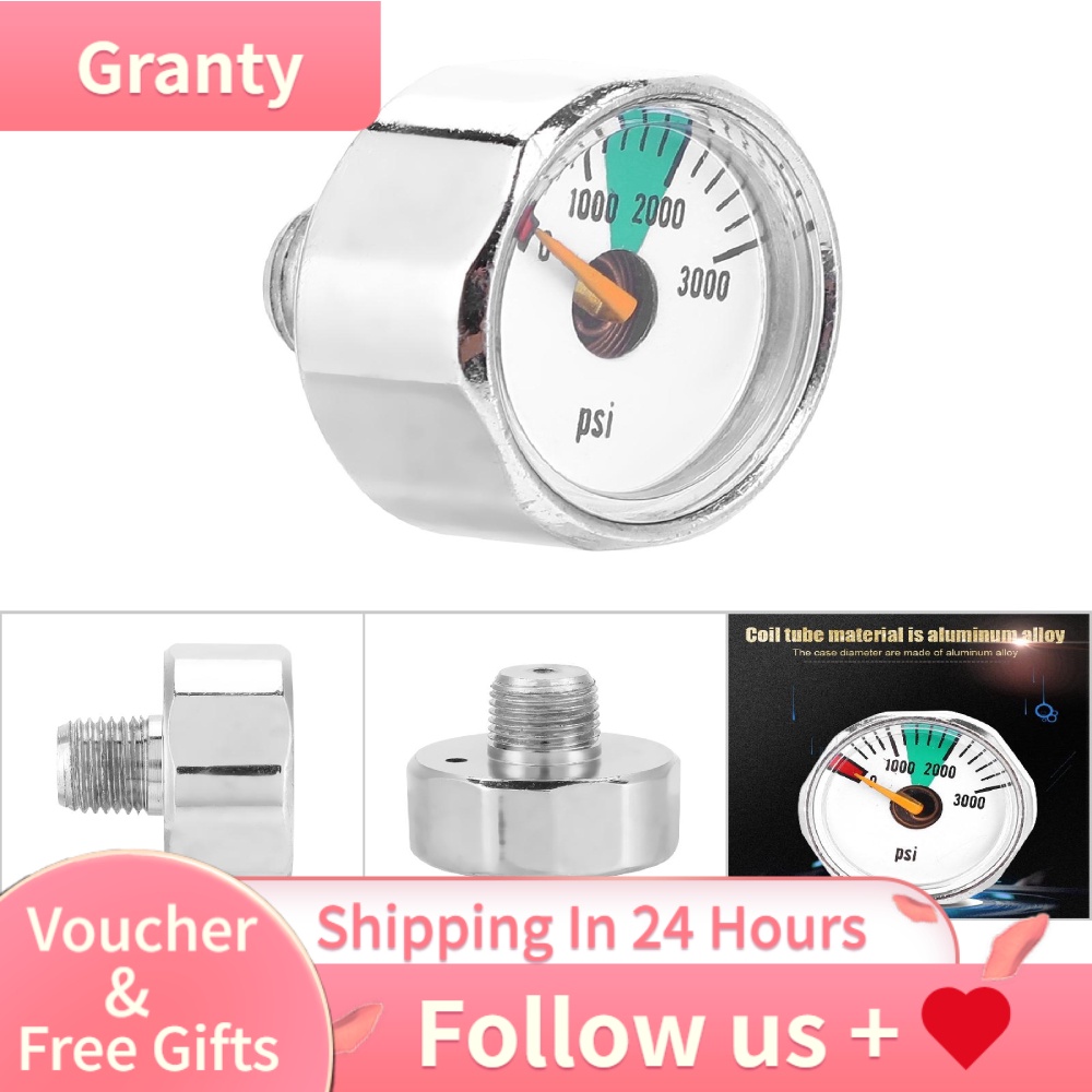 【Ready】1/8NPT Micro Mini Gauge Manometer for Paintball PCP Air Rifle ...