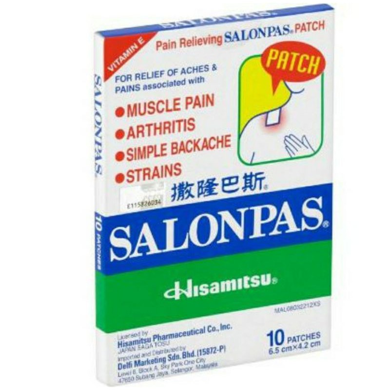 SALONPAS HISAMITSU 10'PATCHES | Shopee Malaysia