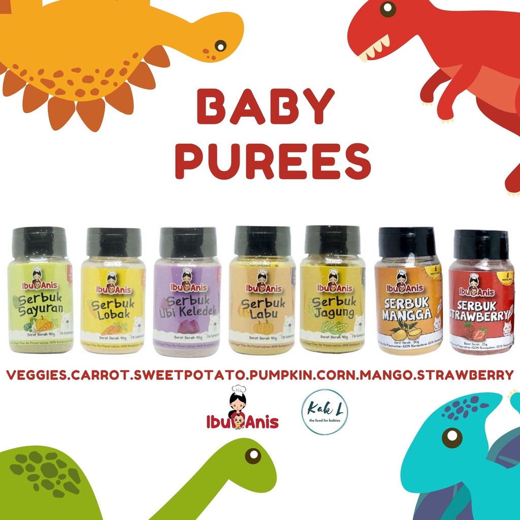 IBU ANIS BABY PUREE PURI SAYUR BUAH BAYI BABY VEGGIES FRUIT POWDER PURI ...