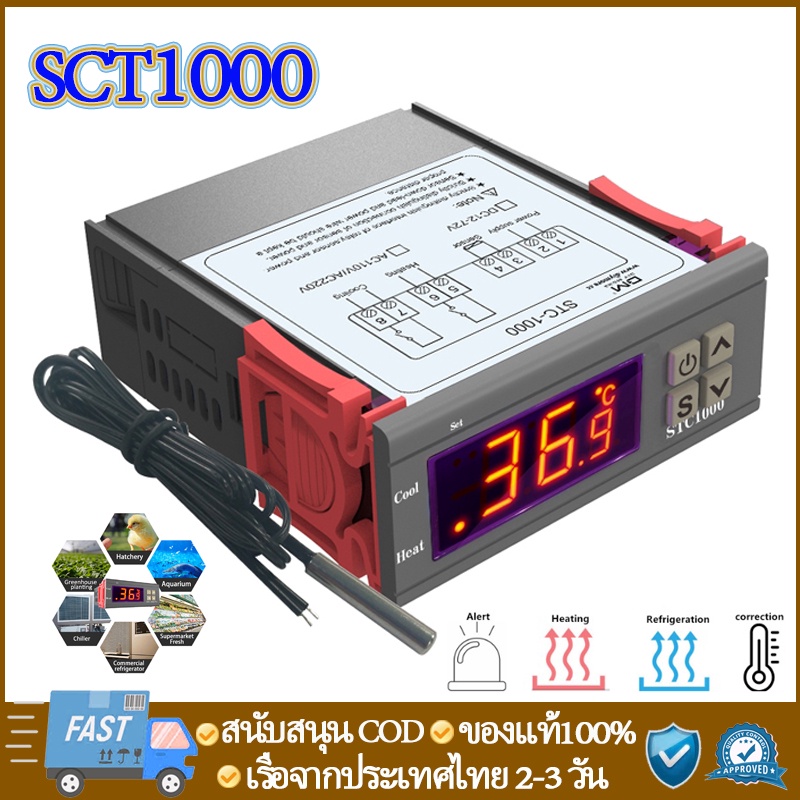Stc1000 Temperature Controller Thermostat Control Ac 110-220v With ...