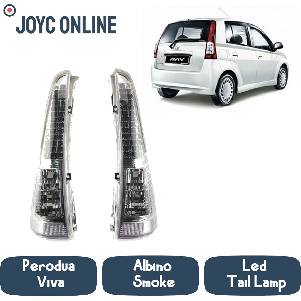PERODUA VIVA 2007 TAIL LAMP TAIL LIGHTS LED WHITE ALBINO SET (1 SET 2 ...