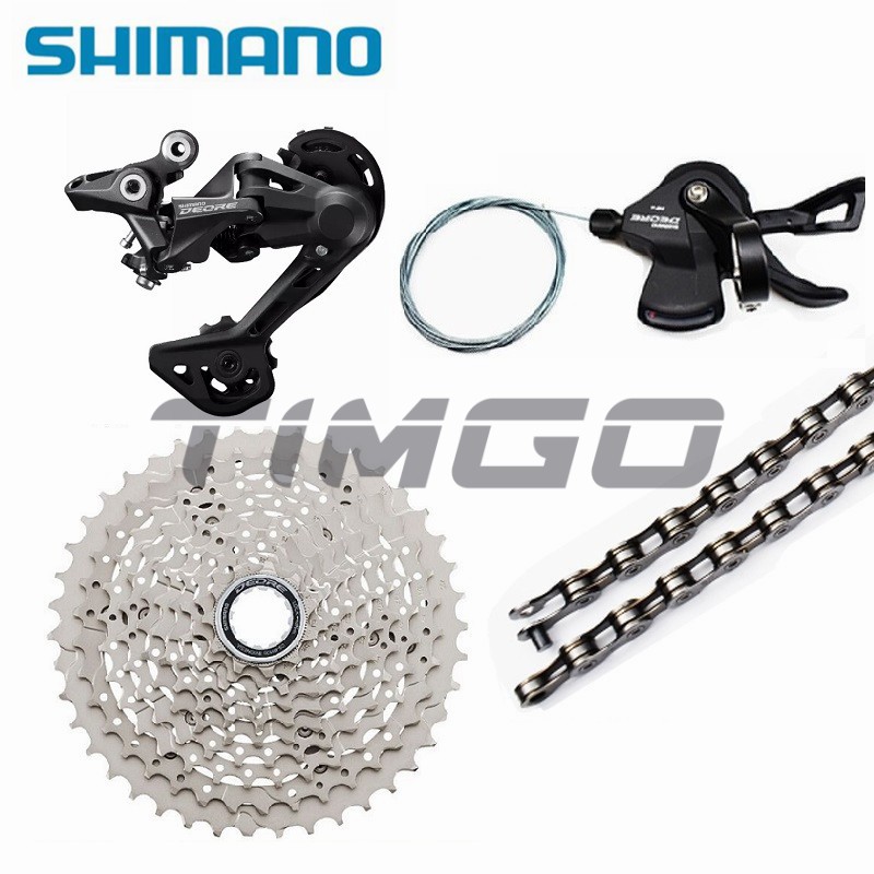 Shimano Deore M4100 MTB Mountain Bike Groupset 10 Speed RD-M4120 Rear Derailleur SL-M4100 Right ...