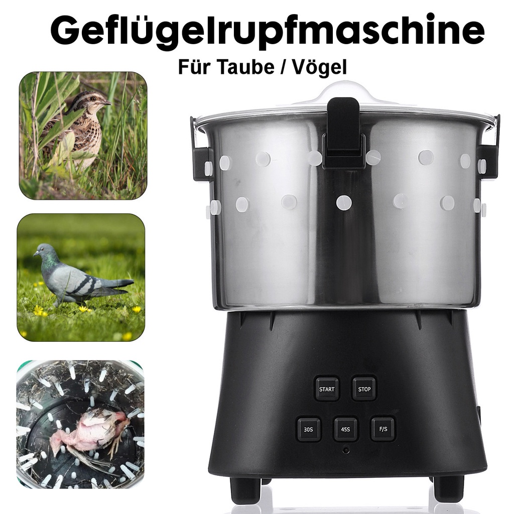 Mini Plucker Machine 110V-240V To 12V Quail Bird Hair Removal Plucking ...