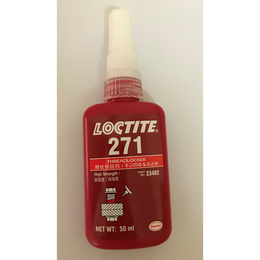 Loctite 271 Threadlocker Red High Strength Metal Threaded Adhesive Glue ...