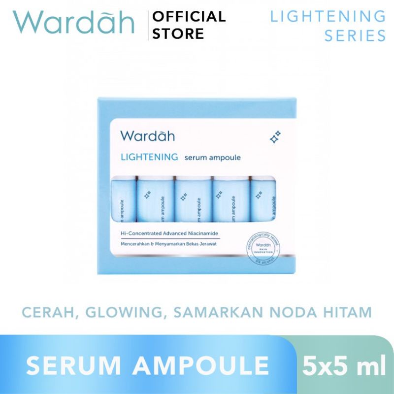 Wardah Lightening Serum Ampoule 5 x 5mL l 30mL | Shopee Malaysia