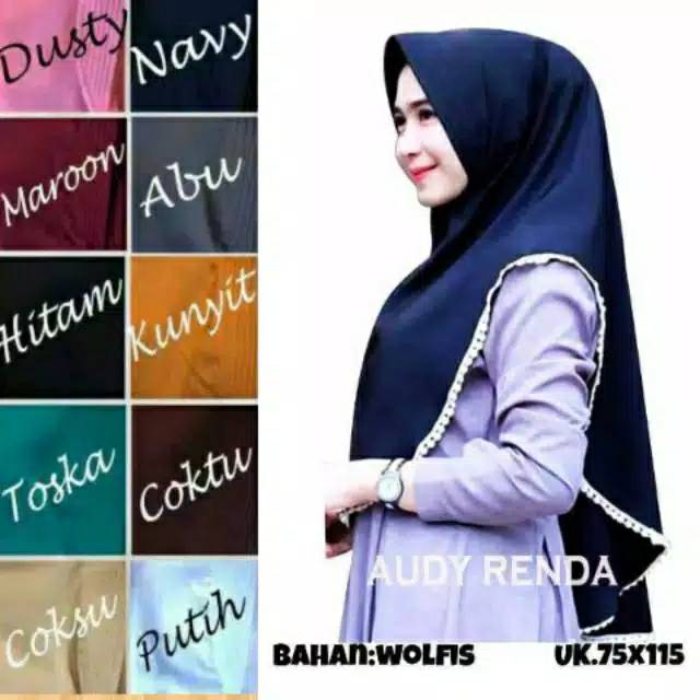Audy Lace Jumbo Hijab (1kg = 7pcs) | Shopee Malaysia