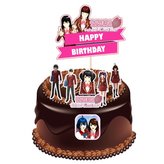 SAKURA SCHOOL SIMULATOR Cake Topper | Shopee Malaysia
