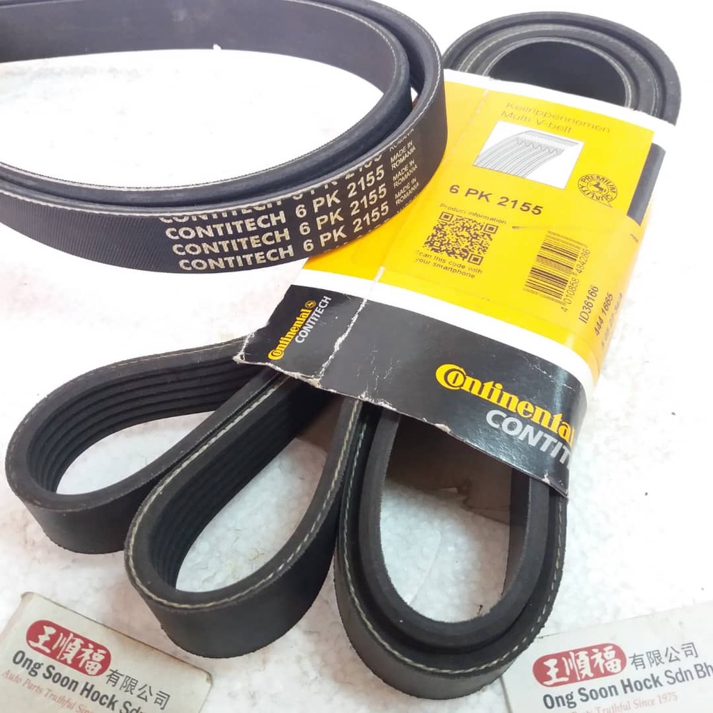 6PK2155 Continental Ribbed Belt Mercedes M111 W124 E200 E240 W202 W210 ...