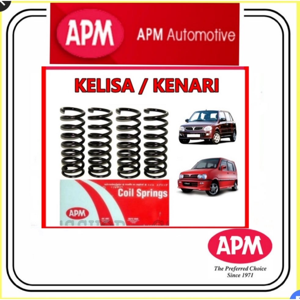 Apm Standard Coil Spring for Perodua Kenari Kelisa ( Front + Rear ...
