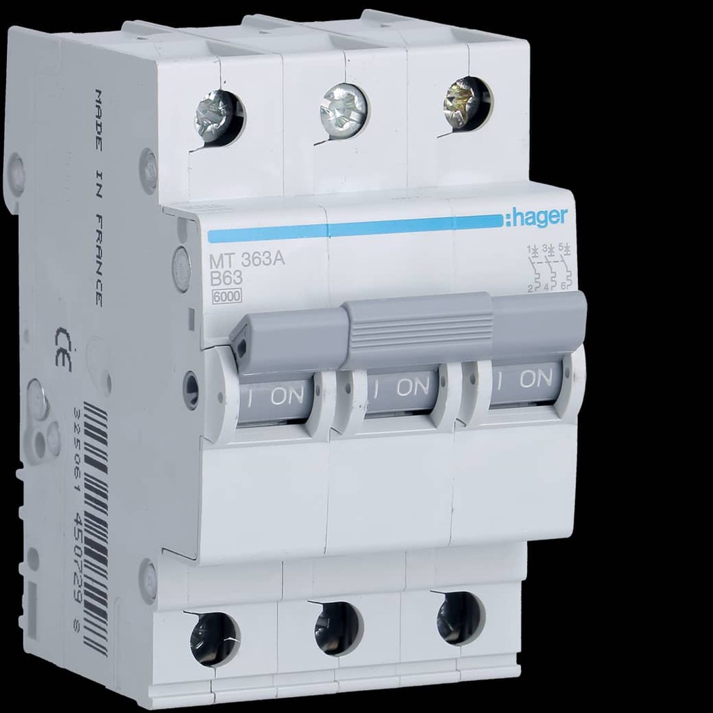[ORIGINAL] MCB 3P 40A/63A 4.5KA {Hager} | Shopee Malaysia
