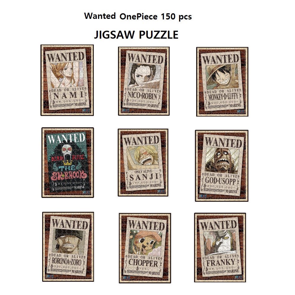 [ 150 Pcs Jigsaw Puzzle 28.5 x 21cm ] Onepiece - Wanted 1 - Nami,Nico ...