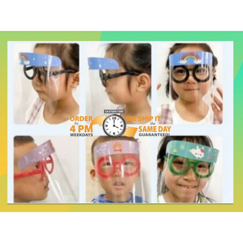 💥Ready Stock Fast Delivery💥Face Shields For Kids Portable Anti-fog Full ...