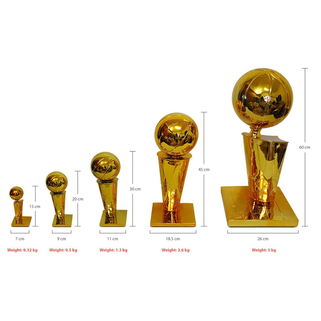 20cm / 30cm NBA Championship Trophy Replica New O'brien National ...