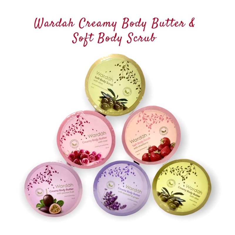 Wardah Soft Creamy Body Butter & Body Scrub 150ml | Shopee Malaysia