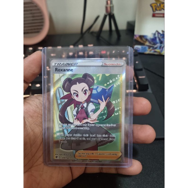 Pokemon TCG Roxanne Full Art Ultra Rare 188/189 | Shopee Malaysia