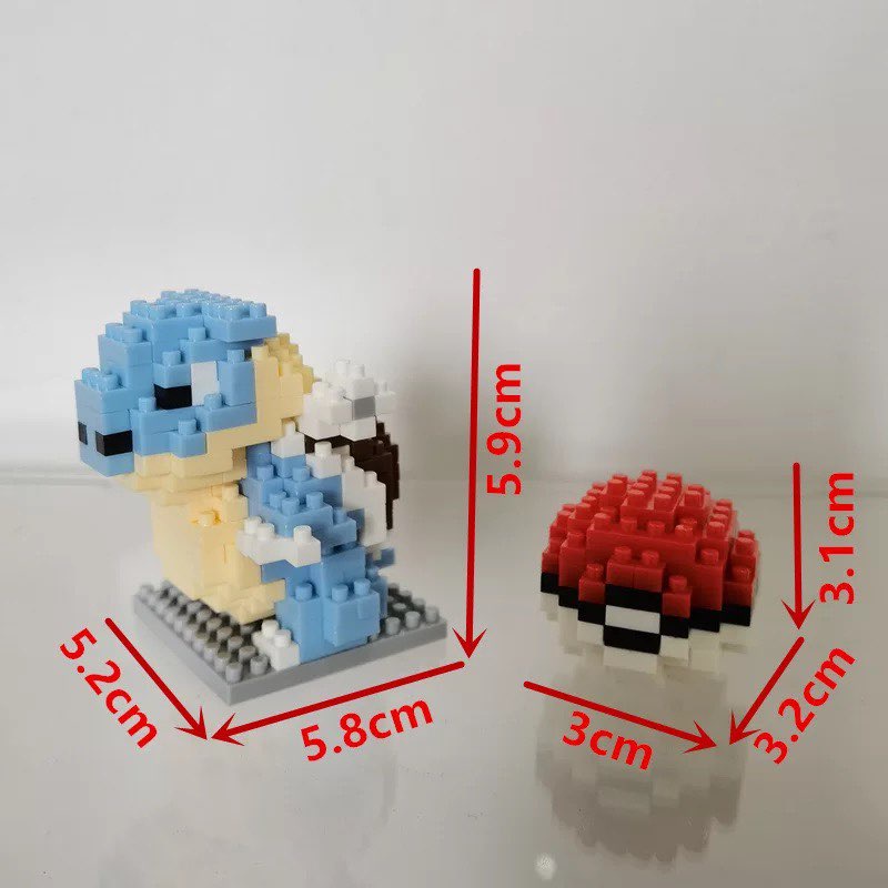 Pokemon Diamond Nano Block Building Block Toy Pikachu Charmamder Charizard Mewtwo Eevee Lapras ...