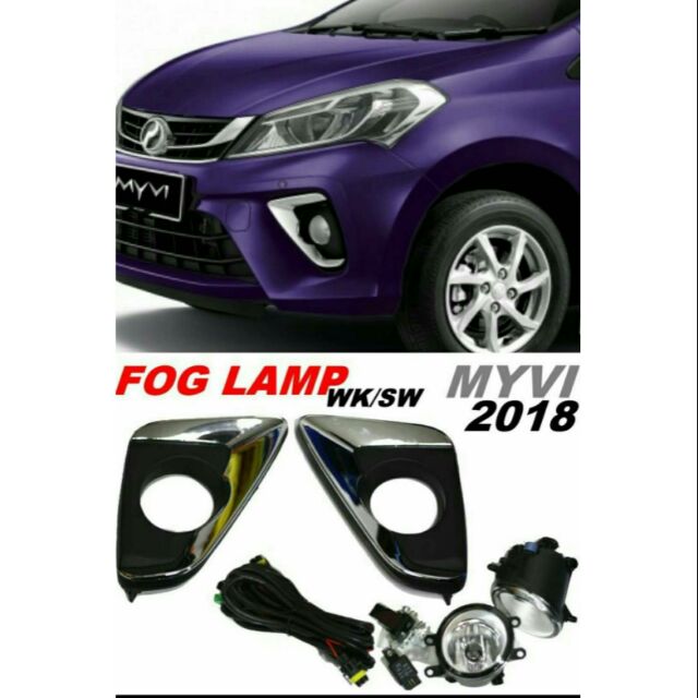 MYVI 2018 FOG LAMP ORIGINAL SPEC DESIGN | Shopee Malaysia