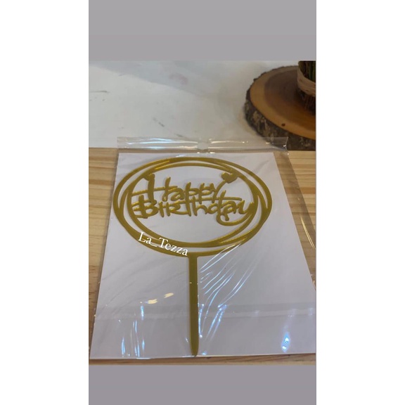 Hbd birthday topper happy birthday Skewer Cake topper Cake topper ...