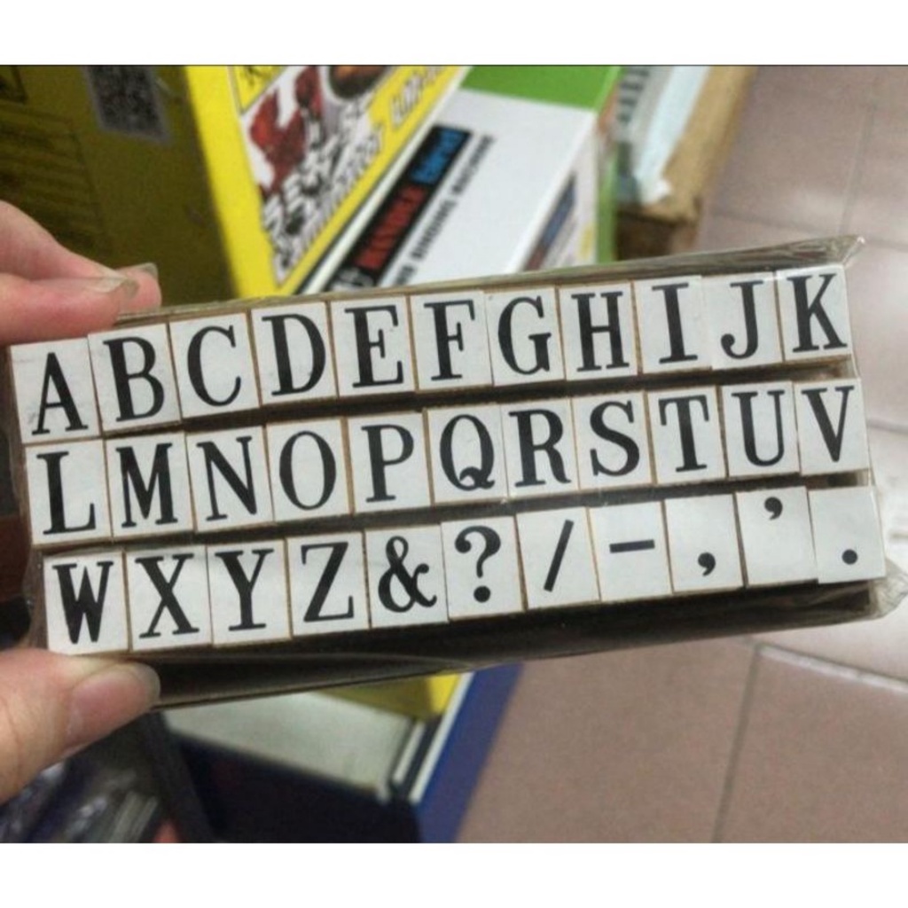 Yosogo Alphabet /Figure Number Set Rubber Stamp | Shopee Malaysia