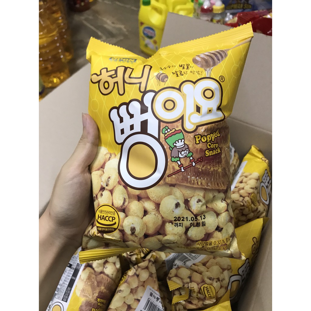 (REAL Photo TAKEN BY THE HOUSE) Korean Honey Flavored Popcorn Snack 110g | Shopee Malaysia