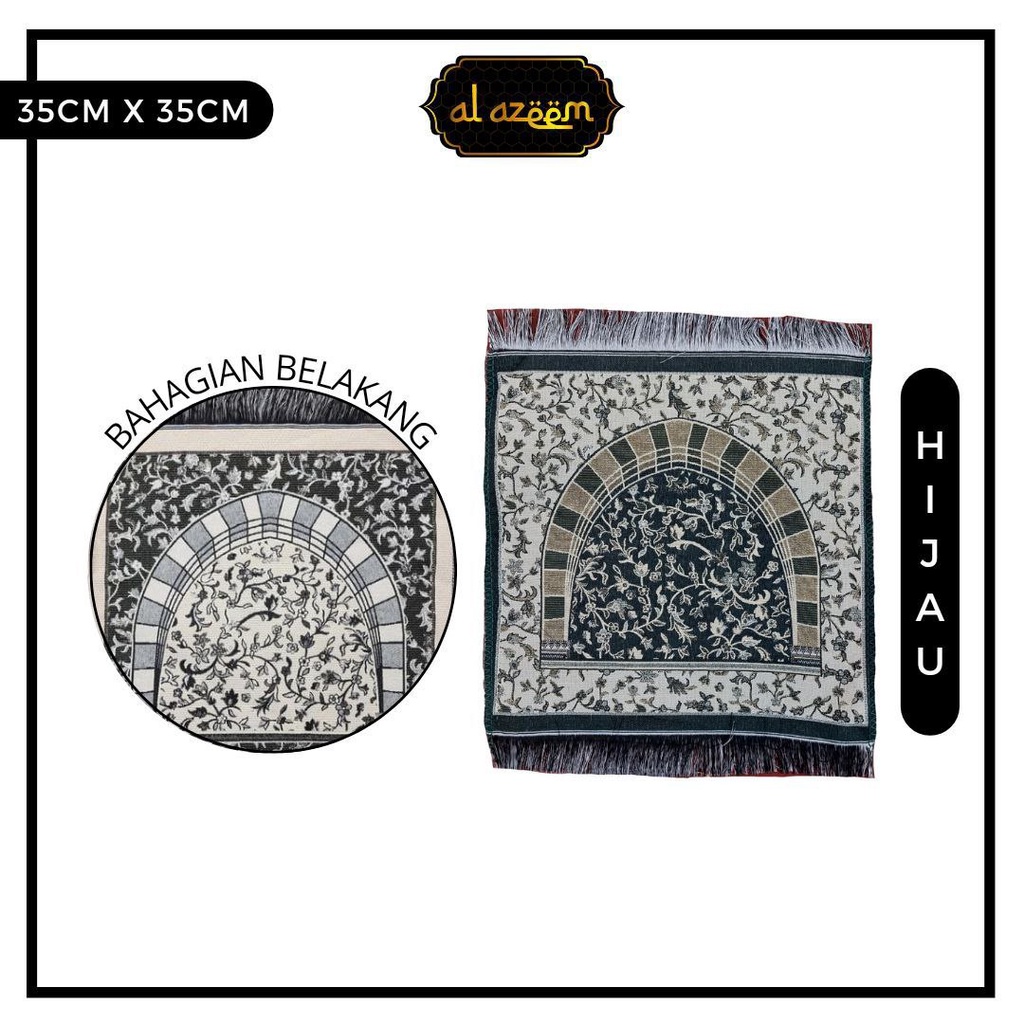 Sejadah Tenun Travel Raudhah 35cmx35cm Sejadah Muka 35cmx70cm Sejadah ...