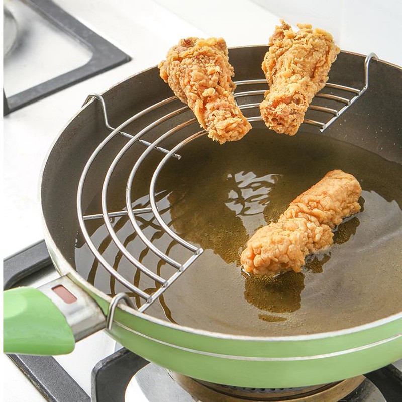 Stainless Steel Semicircle Steam Rack Drain Oil Filter Rack Holder ...