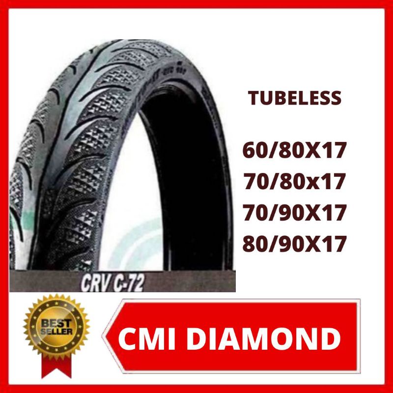 Tayar TubeLess CMI / CRV BUNGA DIAMOND MAXXIS 70/90,80/90,90/80,100 ...