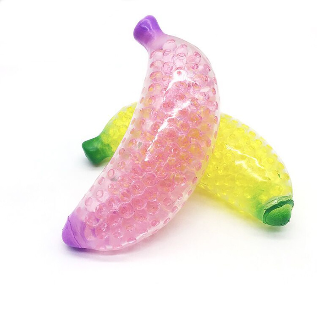 Banana Stress Ball Fidget Toys Soft Squeeze Rebound Fruit Toys Adult