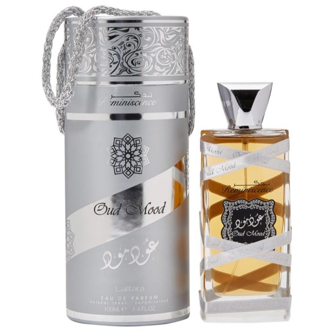 Oud Mood Reminiscence Silver perfume EDP 100ML Lattafa 100% Original 3D ...