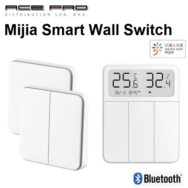 Xiaomi Mijia Smart Wall Switch Single Control Switch Smart Display Wall ...
