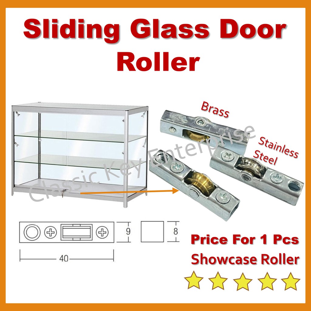 Showcase Roller Aluminium Door Sliding Roller Glass Door Roller Cabinet ...