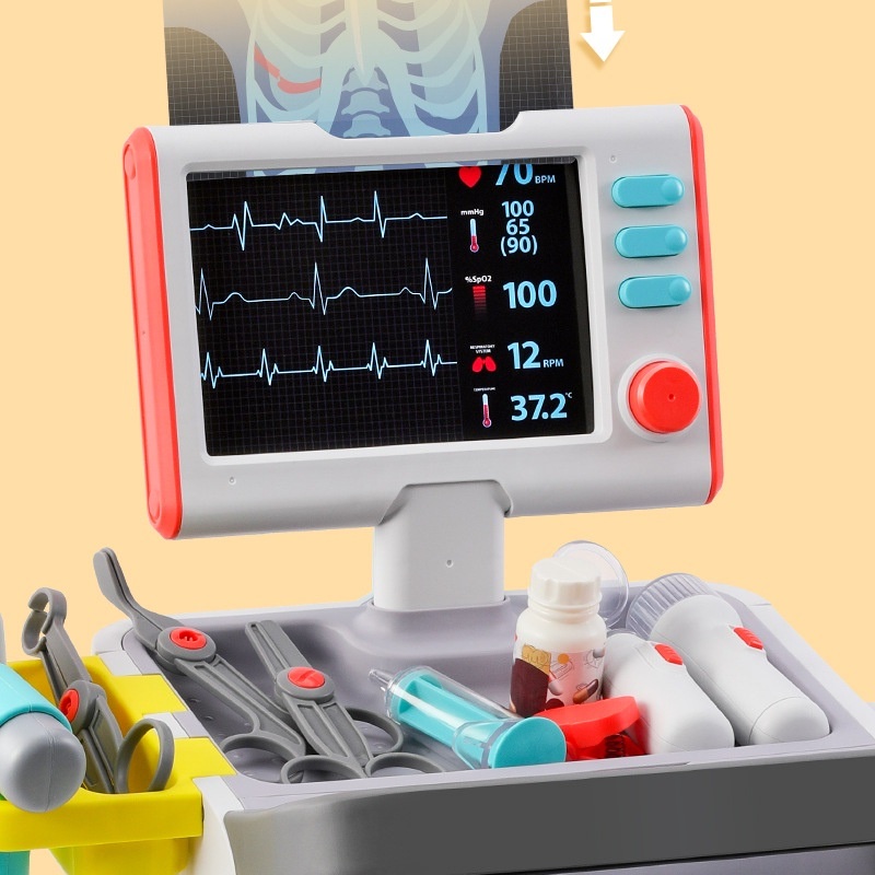 Kids Doctor Pretend Play Set Toddler Toys for Kids Girl Medical Cart ...