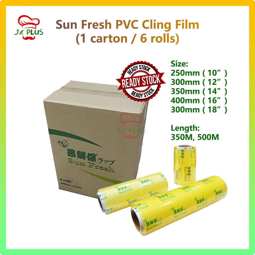 Sunfresh PVC Cling Film (1 Carton / 6 Roll) Food Wrap Plastic Wrap 保鲜膜 ...