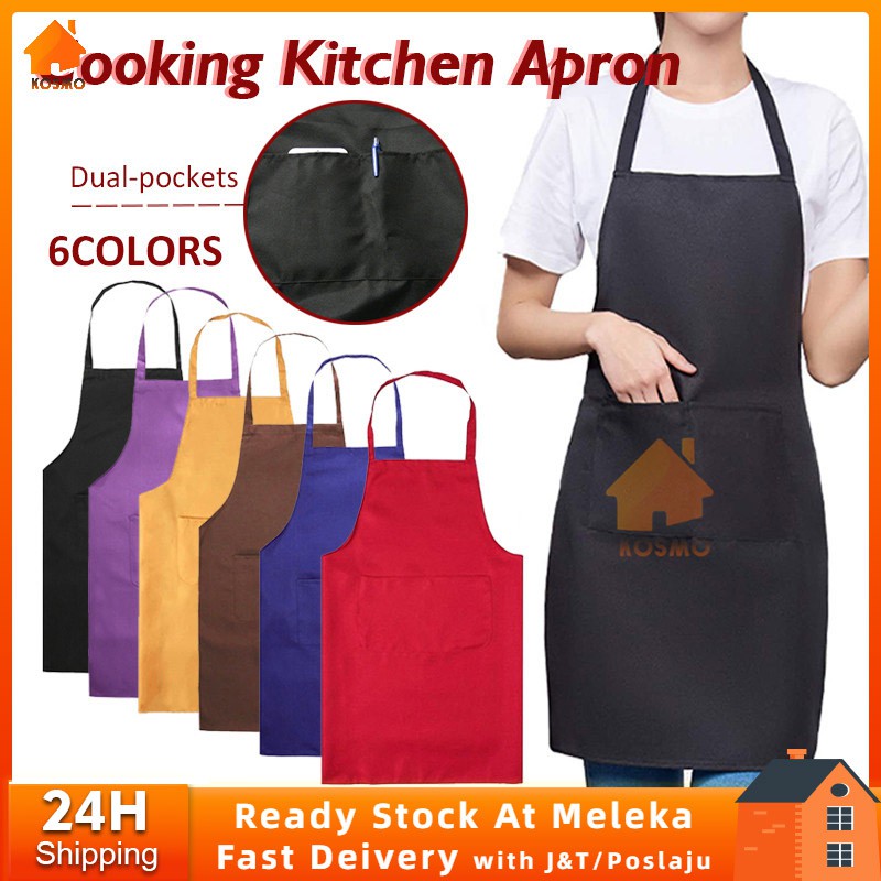 Kitchen Apron Waterproof Apron Chef Apron Dapur Oil Proof Restaurant ...