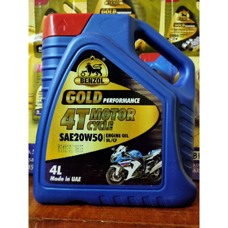 Engine Oil BENZOL GOLD PERFORMANCE Motorcycle | Shopee Malaysia