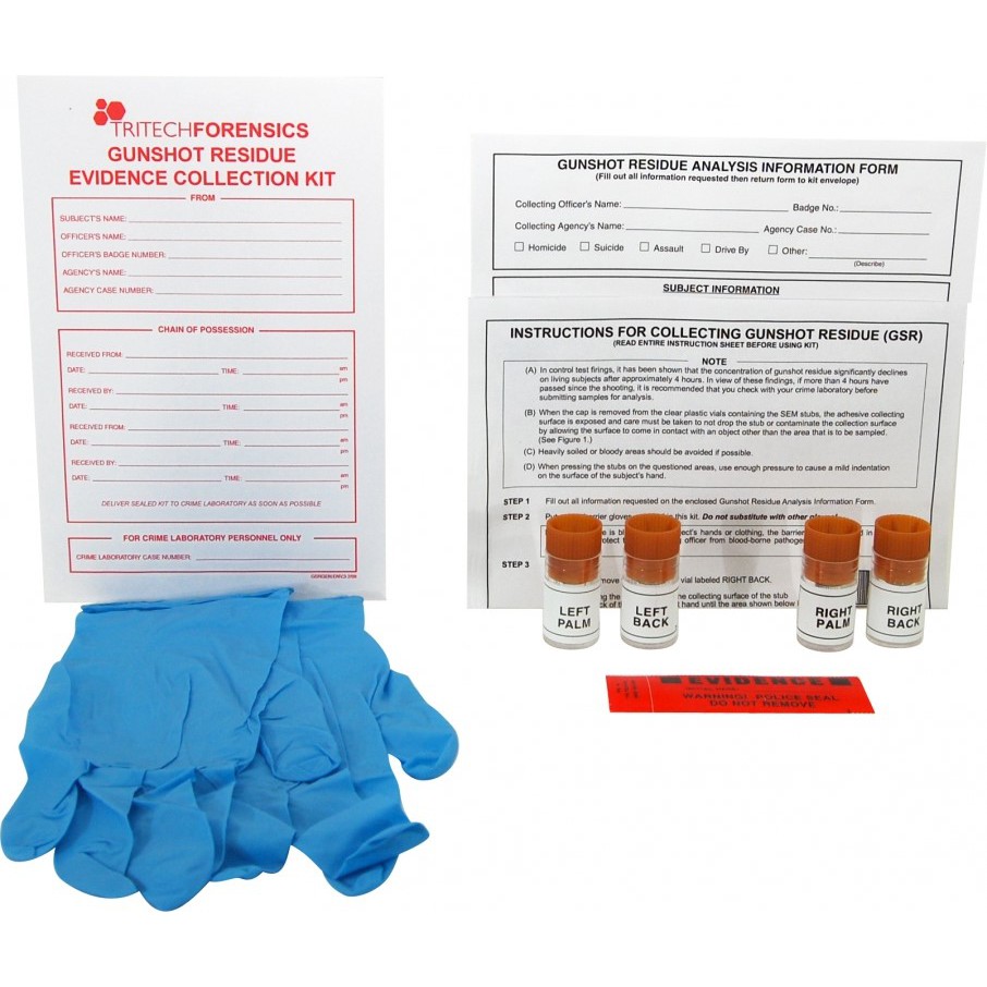 Tritech Gun-Shot-Residue GSR Forensic Evidence Collection Kit | Shopee Malaysia