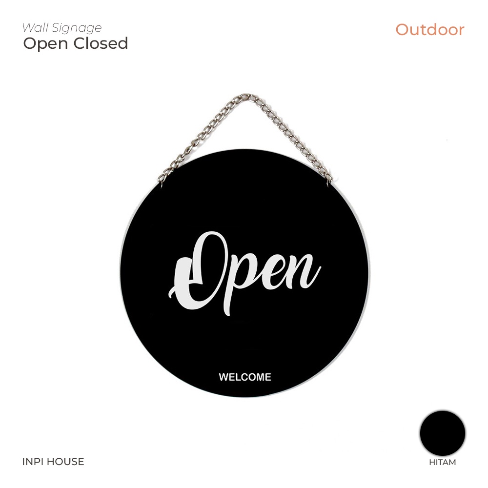 Sign board open closed - acrylic sign - open close - sign outdoor ...