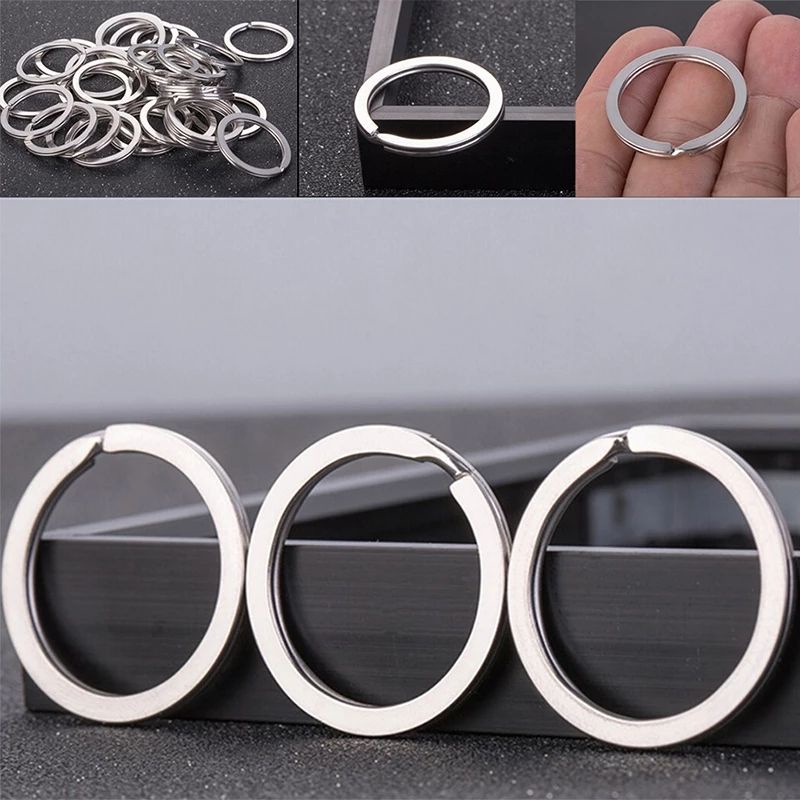 304 stainless Steel Split Key Rings Keychain Clasp For Keychain DIY ...