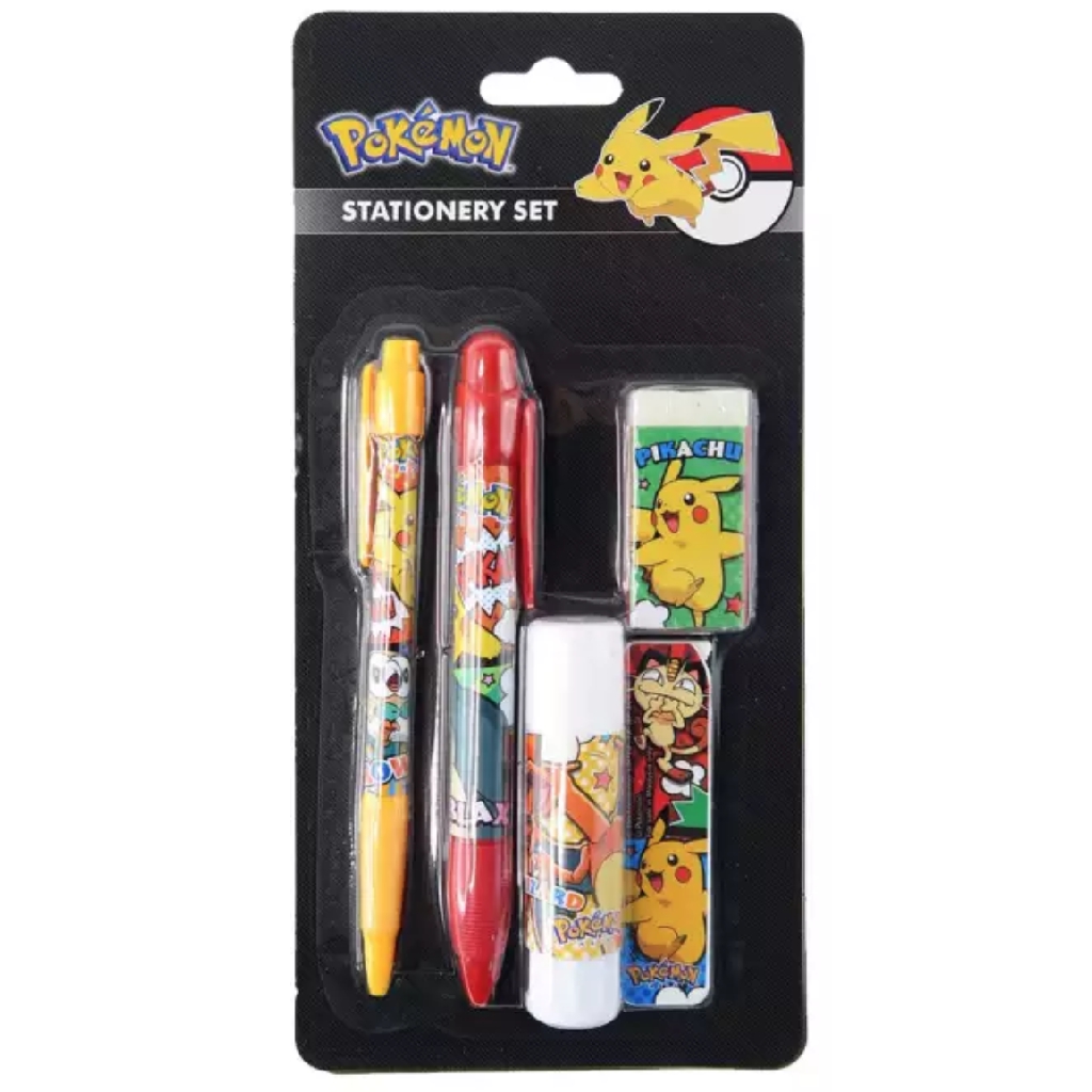 Pokemon 5 in 1 Stationery Set | Shopee Malaysia