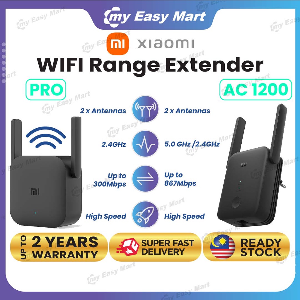 ORIGINAL GLOBAL XIAOMI WIFI EXTENDER PRO / EXTENDER AC1200 Amplifier ...