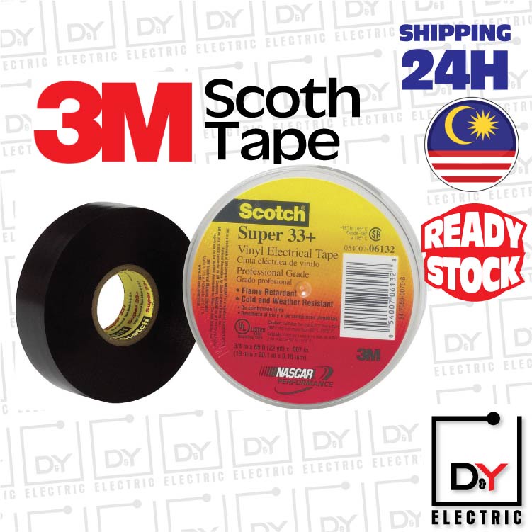 [ORI] 3M 33 Scotch Super Vinyl Electrical Tape | Shopee Malaysia