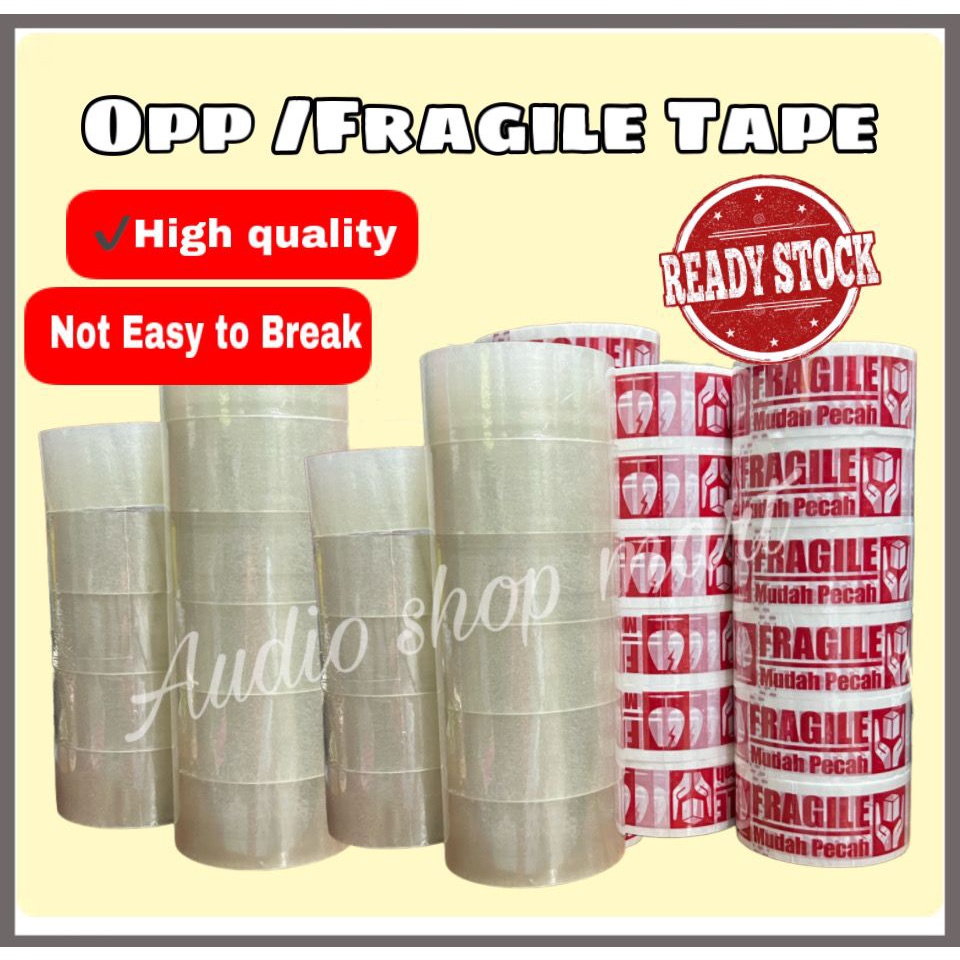 OPP Adhesive Transparent Packaging Tape/ Fragile Tape ( 1 roll ...