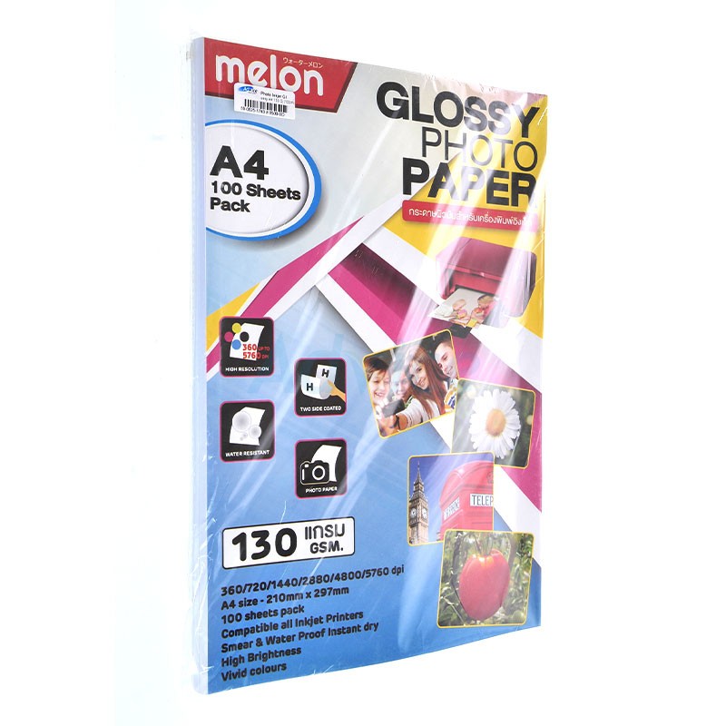 Melon Glossy Photo Paper A4 130G (100 Sheets) | Shopee Malaysia